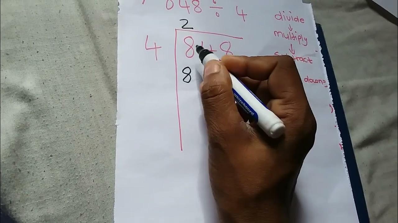 Division using standard algorithm method - YouTube