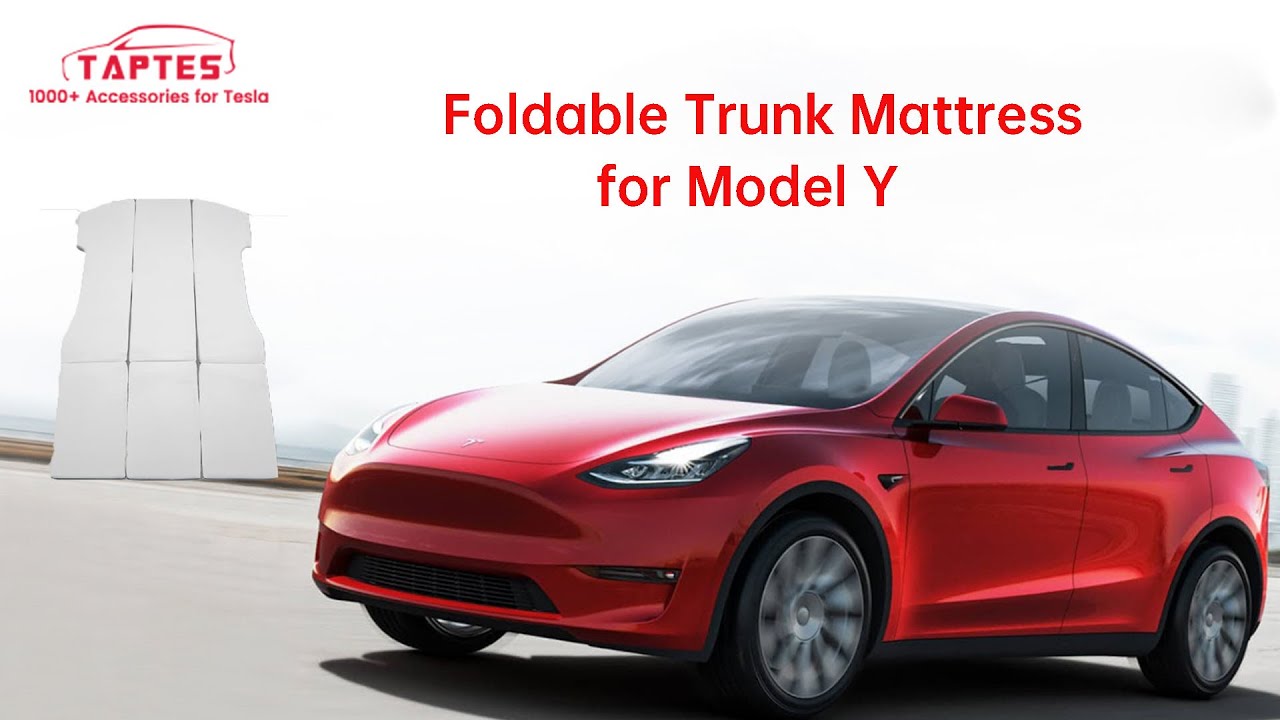 TAPTES® Camping Foldable Trunk Mattress for Tesla Model Y - YouTube