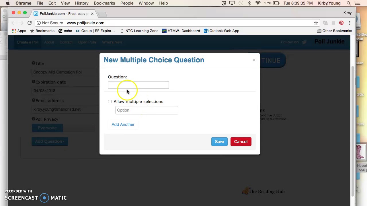 Poll Junkie Website Screencast - YouTube