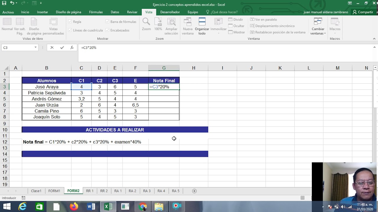 Ejercicio 2 Excell Basico - YouTube