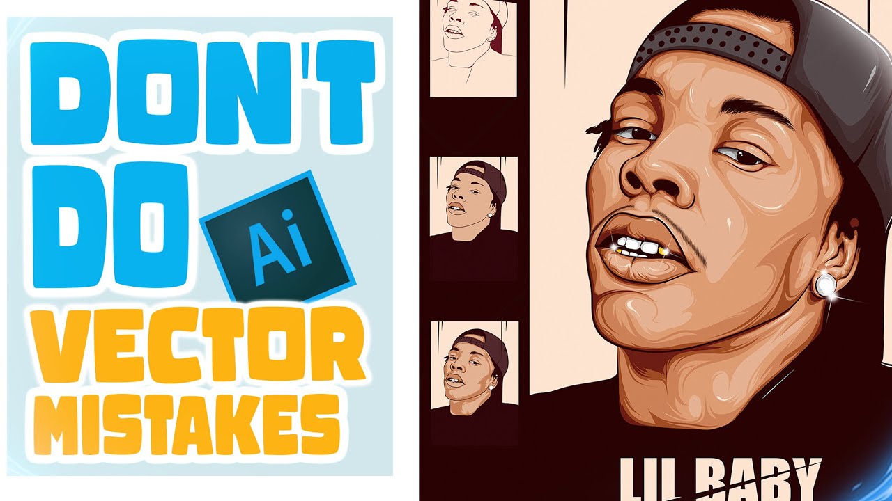 Don't do these mistakes vector art.lil Babay vector art .adobe ...