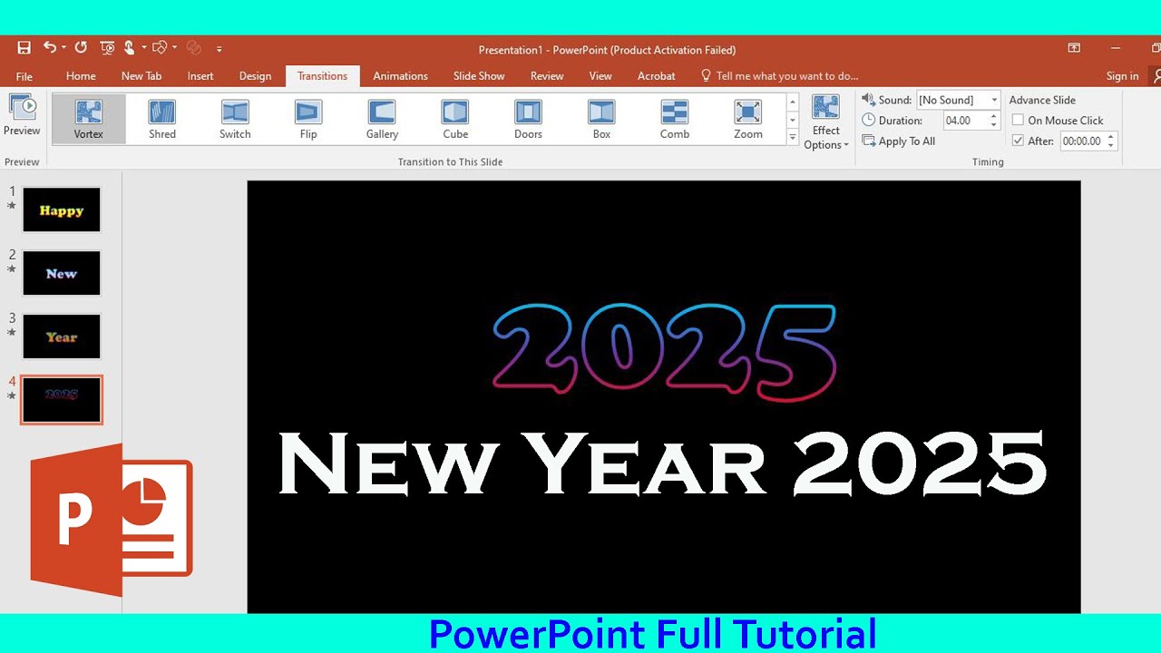Happy New Year 2025 PowerPoint Presentation || PowerPoint Tutorial ...