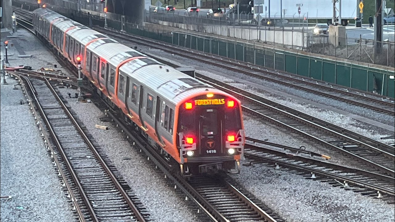 MBTA ORANGE LINE CRRC On the Move - YouTube