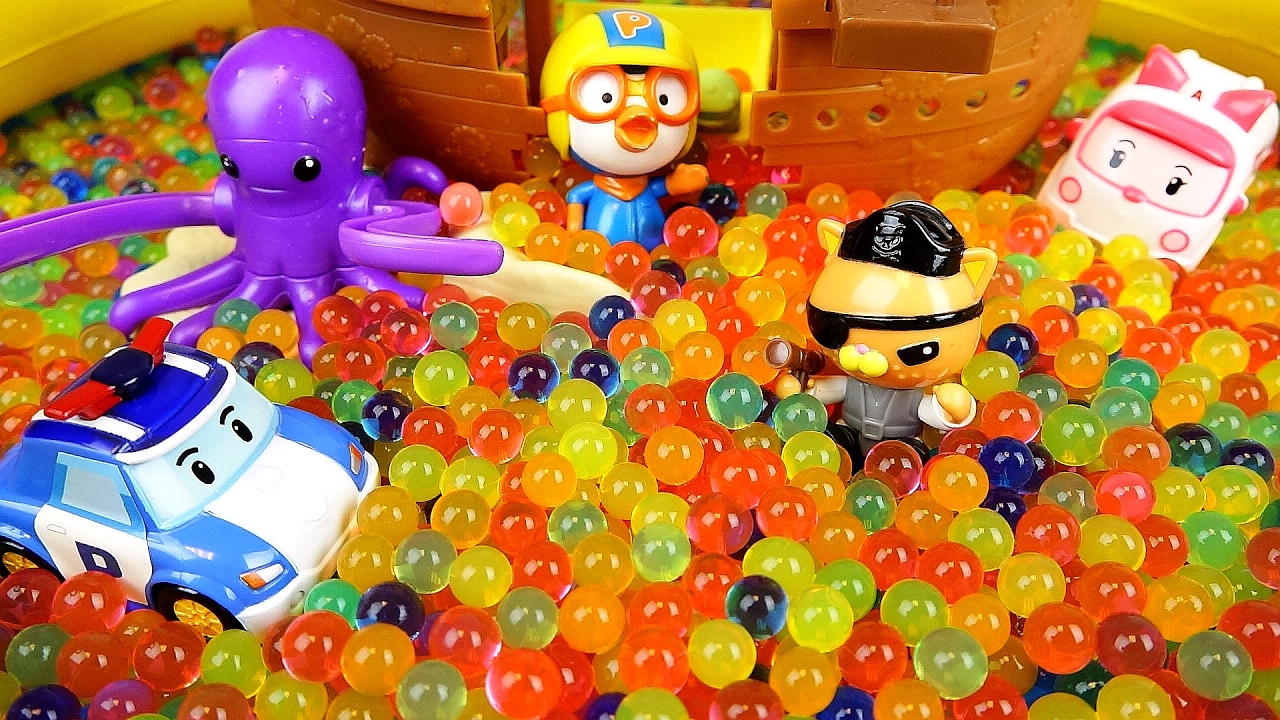 Octonauts pirate ship Orbeez and Robocar Poli Pororo toys - YouTube