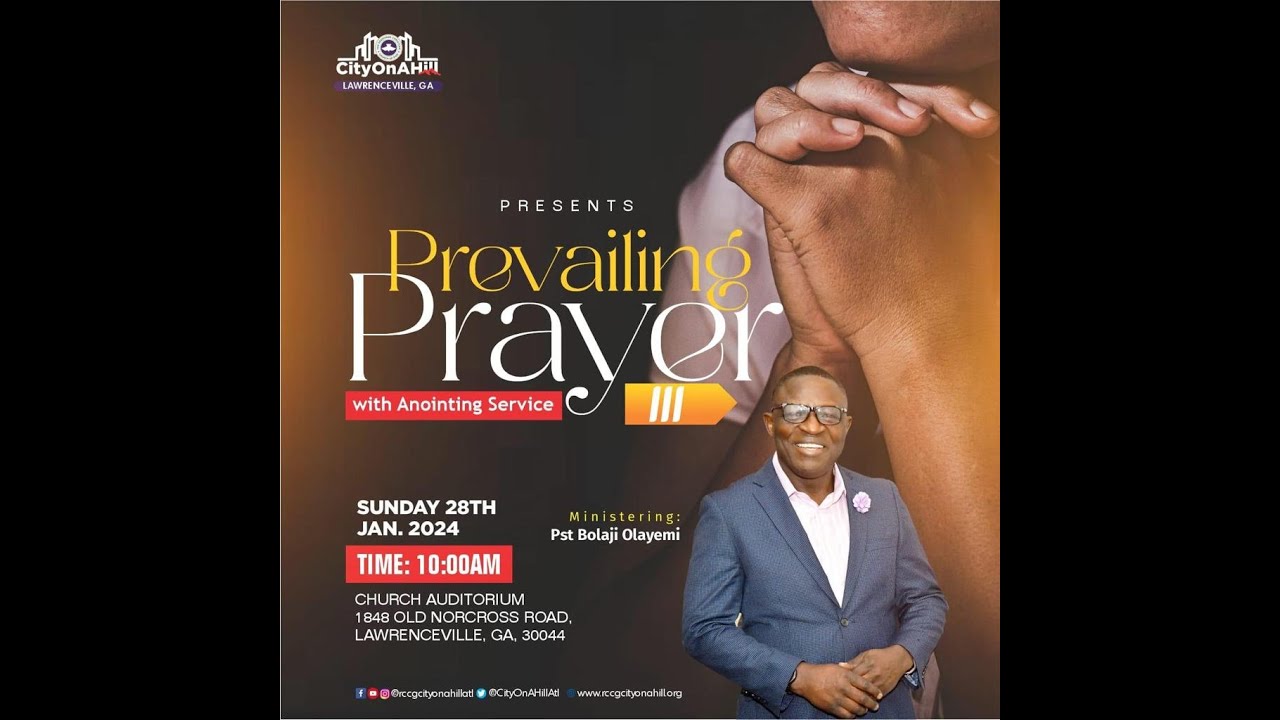 Continue In Prayer III | Sunday, January 28, 2024 | RCCG City On A Hill ...