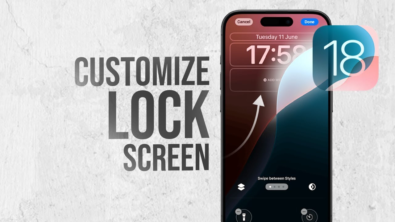 How to Customize iPhone Lock Screen iOS 18 (tutorial) - YouTube