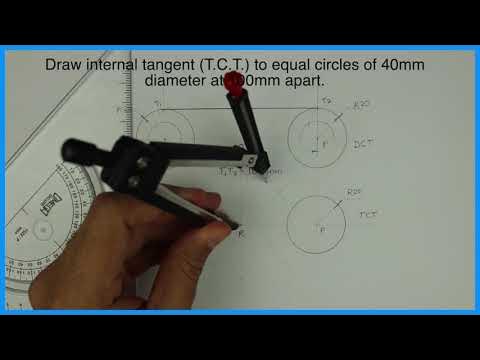 Tangent - 4 - Engineering drawing - Technical drawing - YouTube