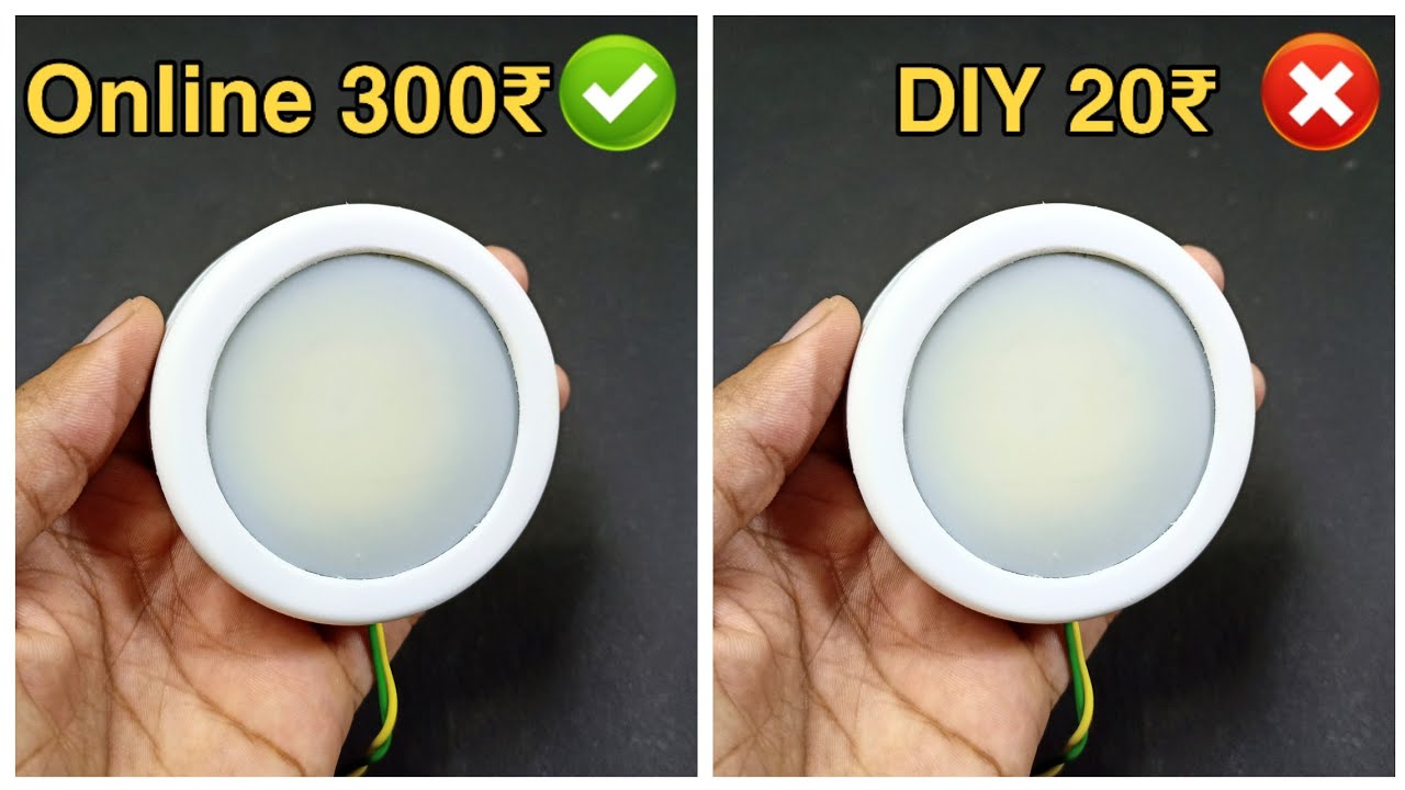 How To Make Led Ceiling Light At Home | Led Surface Mounted Led Light ...