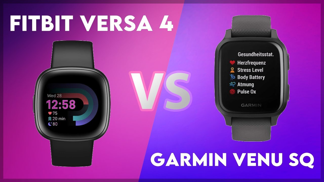 Fitbit Versa 4 vs Garmin Venu Sq Comparison - YouTube