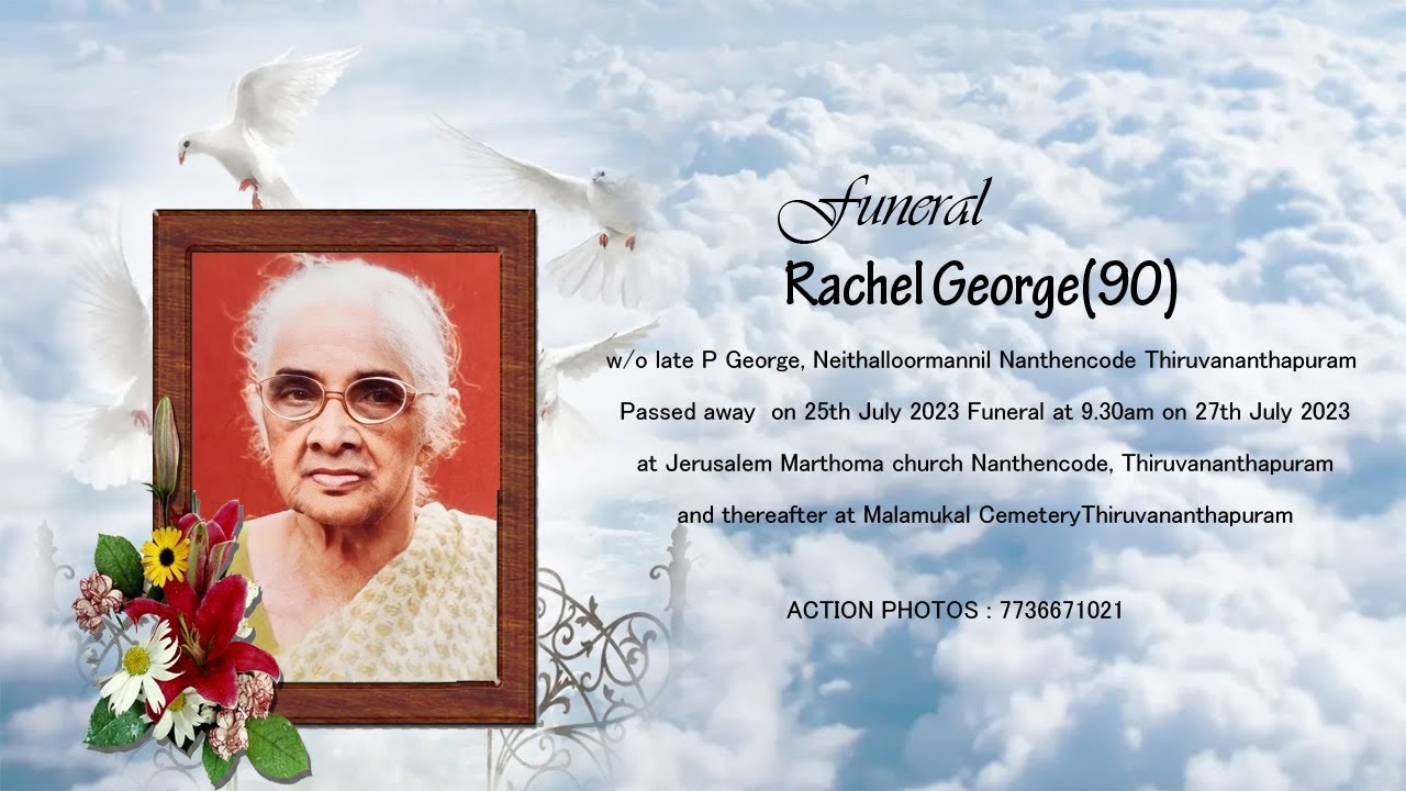 Rachel George(90), Funeral Service - YouTube