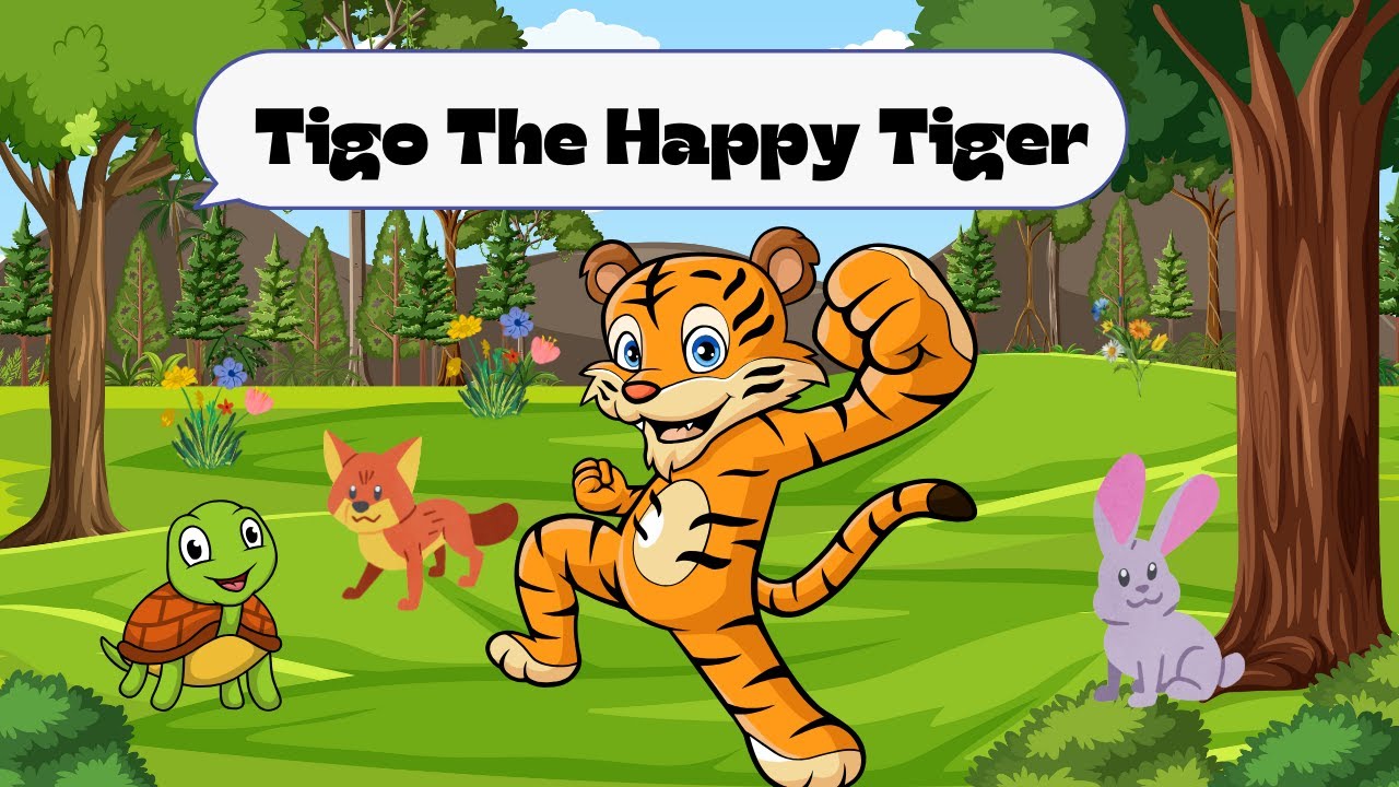Tigo The Happy Tiger | Kids Bedtime Story | Fairy Tale | Children's ...