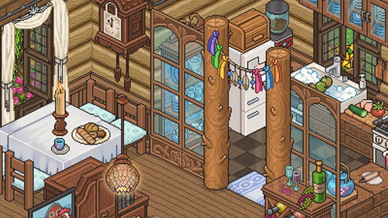 Rustic kitchen 🍷| HABBO Speed Build, ft.@Hancar & @Arcanyan - YouTube