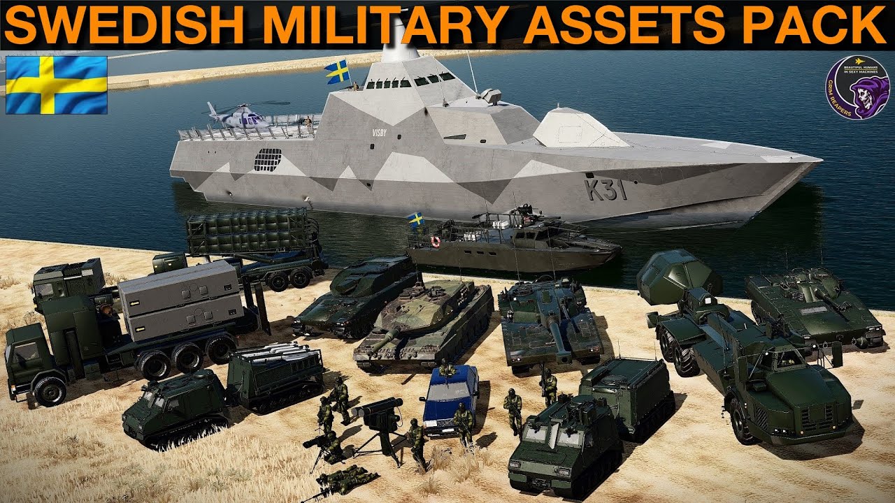 Brilliantly Violent *NEW* Swedish Military Assets Pack For DCS - YouTube