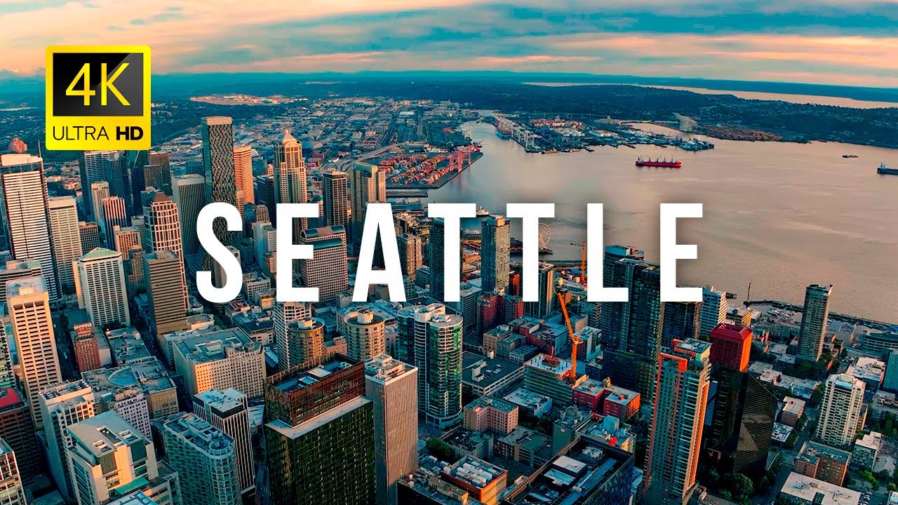 Seattle city, Washington 🇺🇸 in 4K Ultra HD | Drone Video - YouTube
