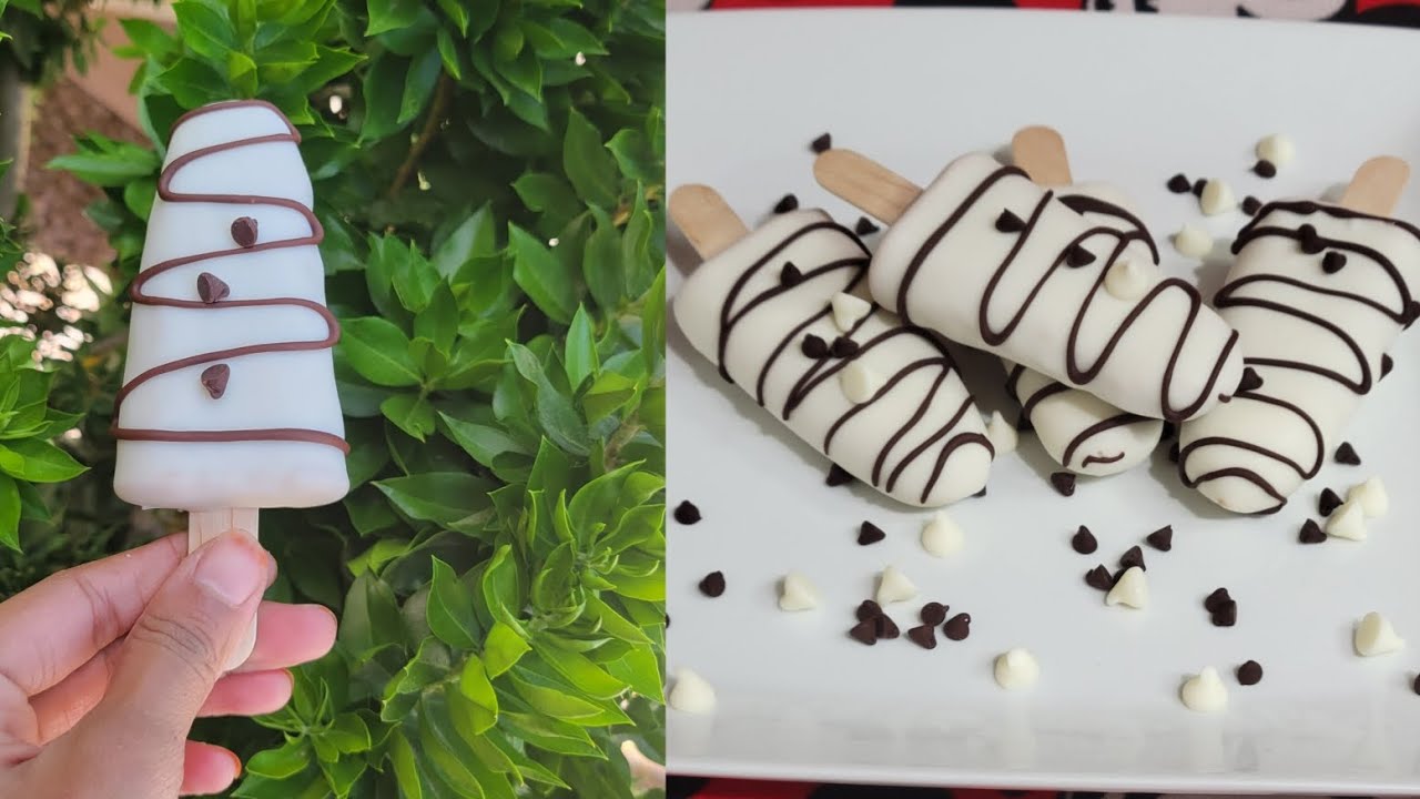 White choco bar recipe| White chocolate Popsicles| # ...