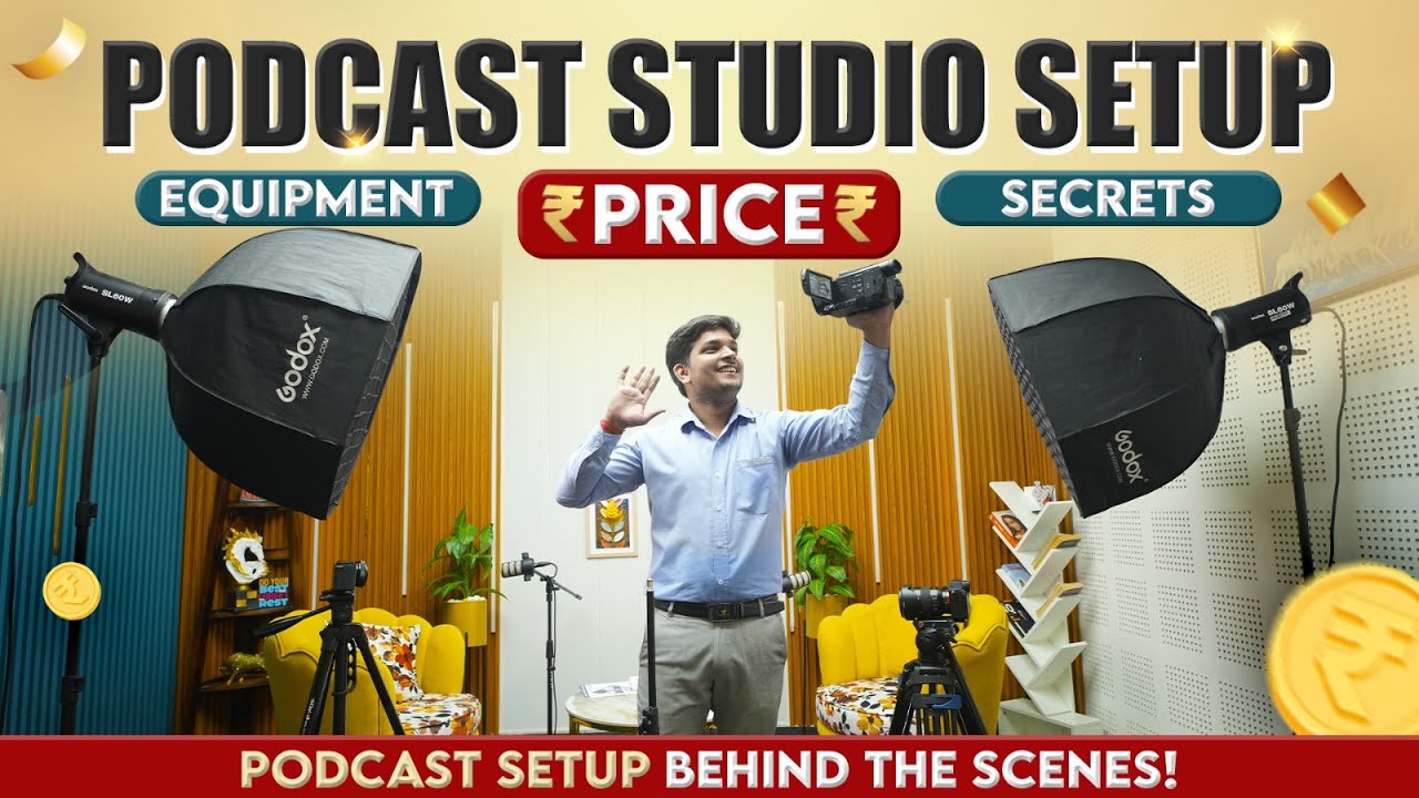 PODCAST STUDIO SETUP | Podcast Studio Tour | Best Podcast Studio Setup ...
