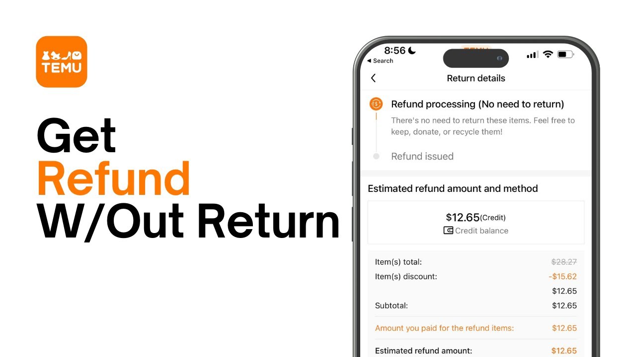 How To Get Refund On Temu Without Returning - Full Guide (2024) - YouTube
