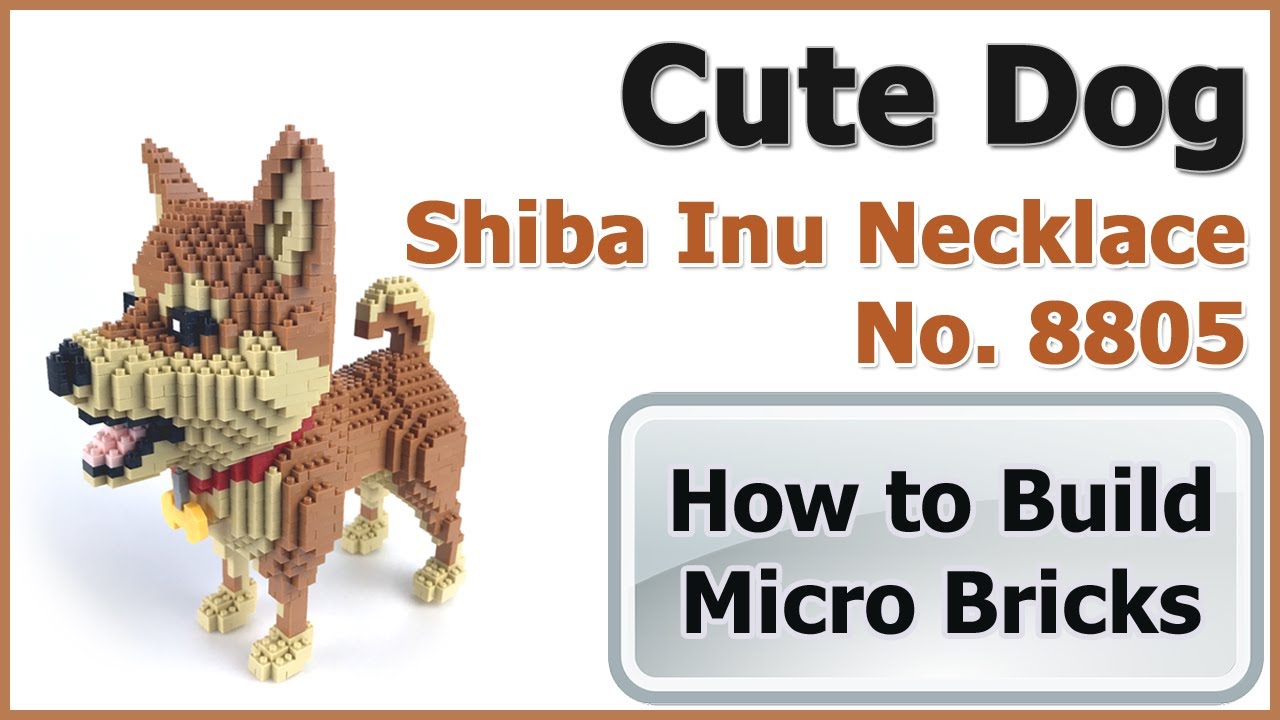 How to Build Mini Bricks Cute Shiba Inu Dog 8805 instructions ...