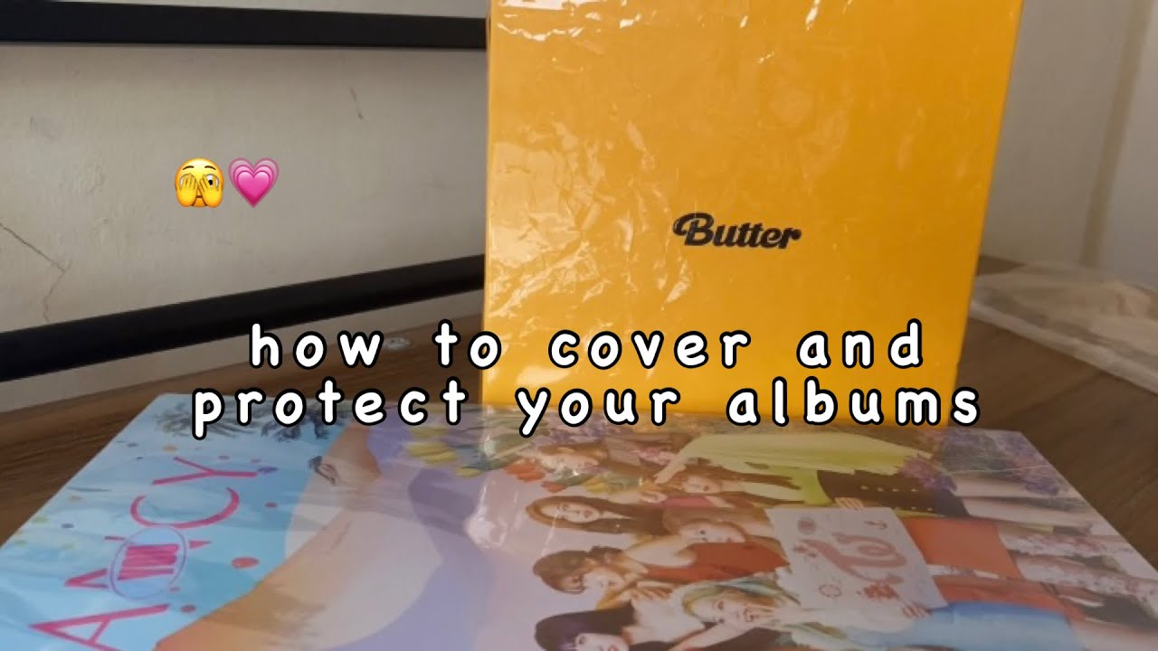 how to cover your albums neatly to protect them from dust - YouTube