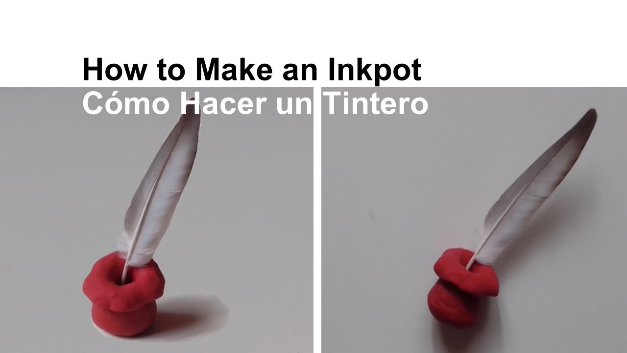 How to Make an Inkpot with plasticine ️🖋️ ️ - Cómo Hacer un Tintero con plastilina 📝 - YouTube