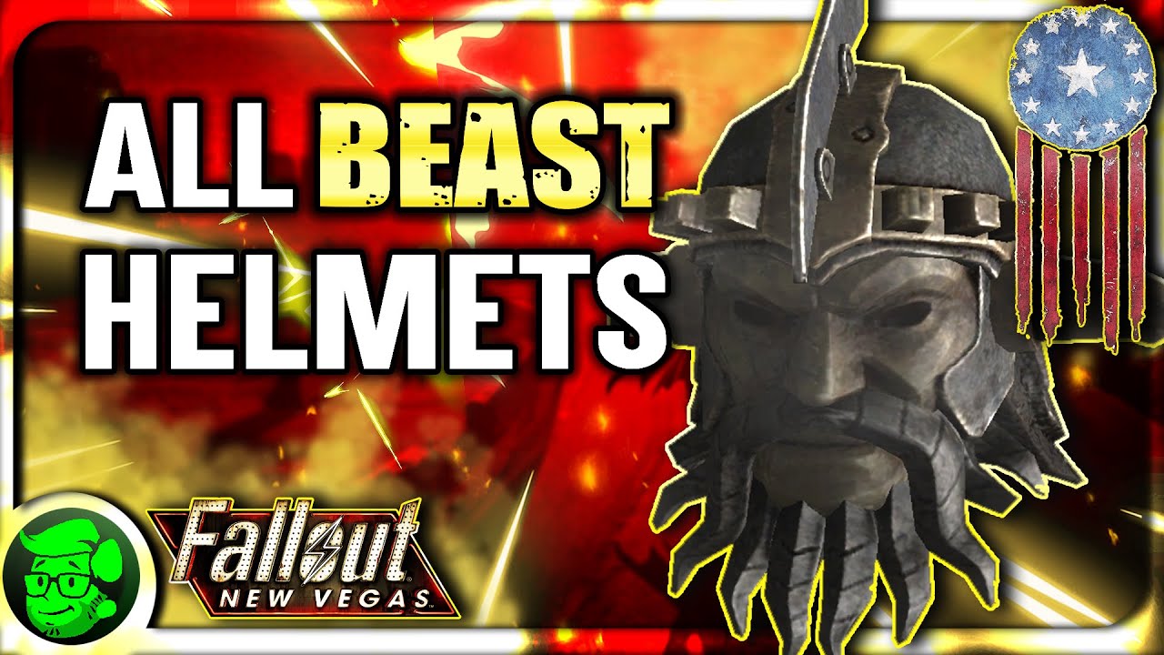 UNLOCK ALL 4 BEAST Helmets FNV Lonesome Road - YouTube