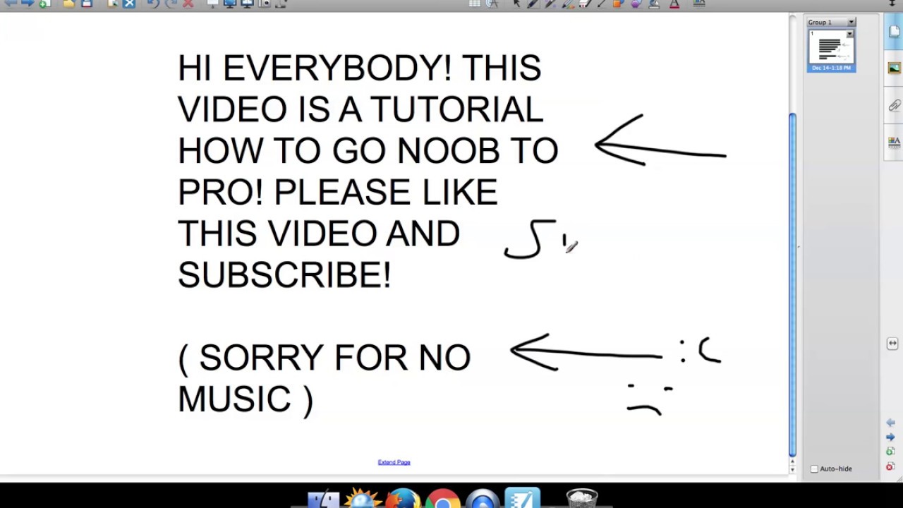 How to go Noob To Pro! Version 1! - YouTube