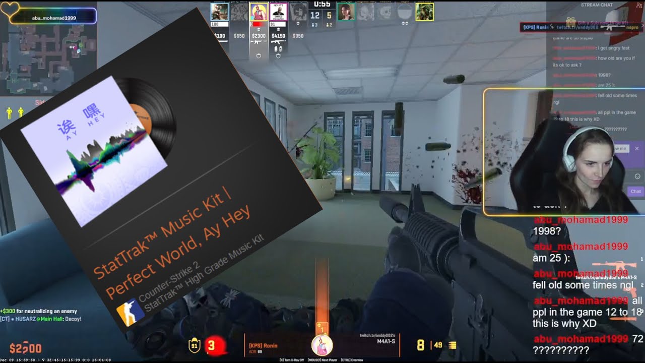 🎮 CS2 Stream Gameplay | StatTrak™ Music Kit | Perfect World, Ay Hey ...