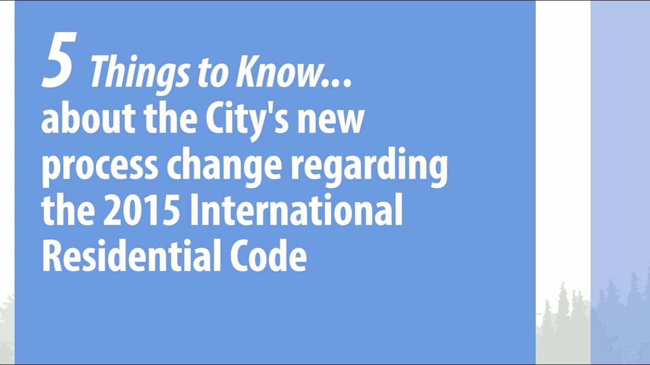 5 Things to Know... IRC Process Change - YouTube