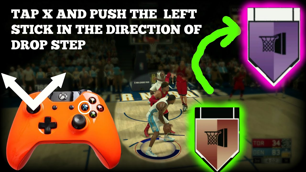 NBA 2K17 DROP STEPPER BADGE ON AMETHYST | HOW TO DO BIG MAN POST MOVES ...