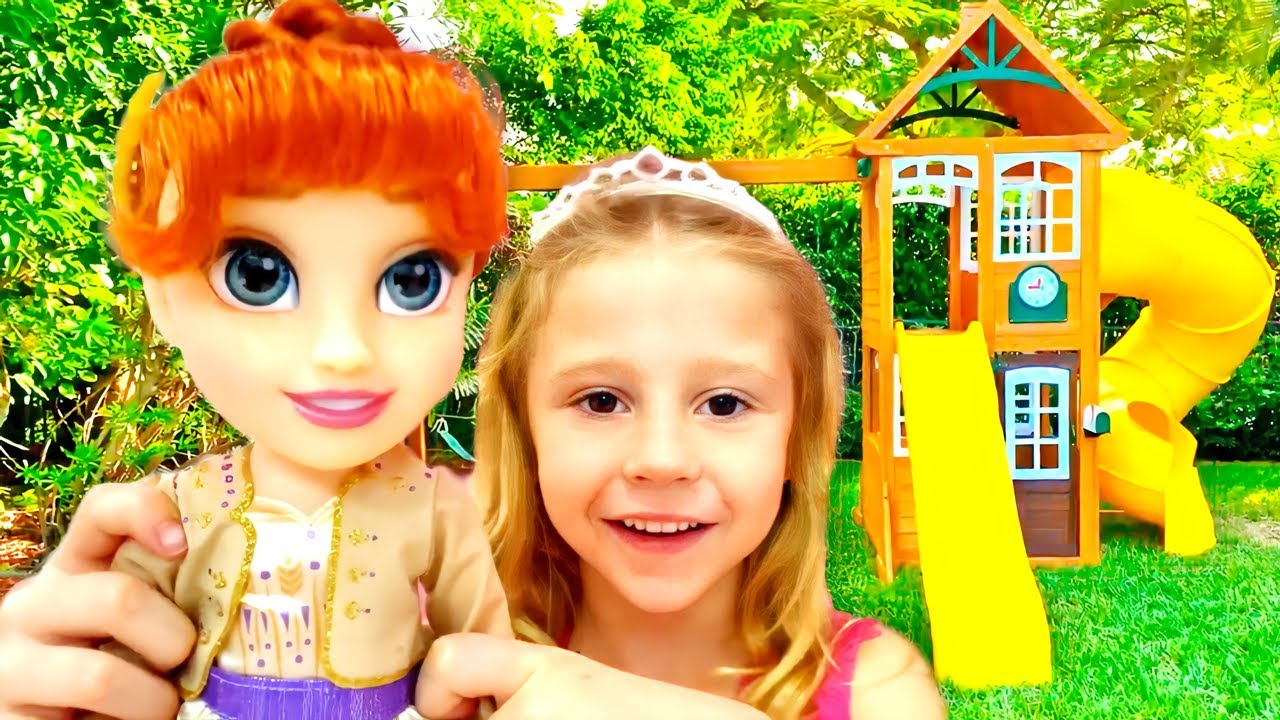 Nastya and Stacy Pretend To Be Playing with a Magical Playhouse - YouTube