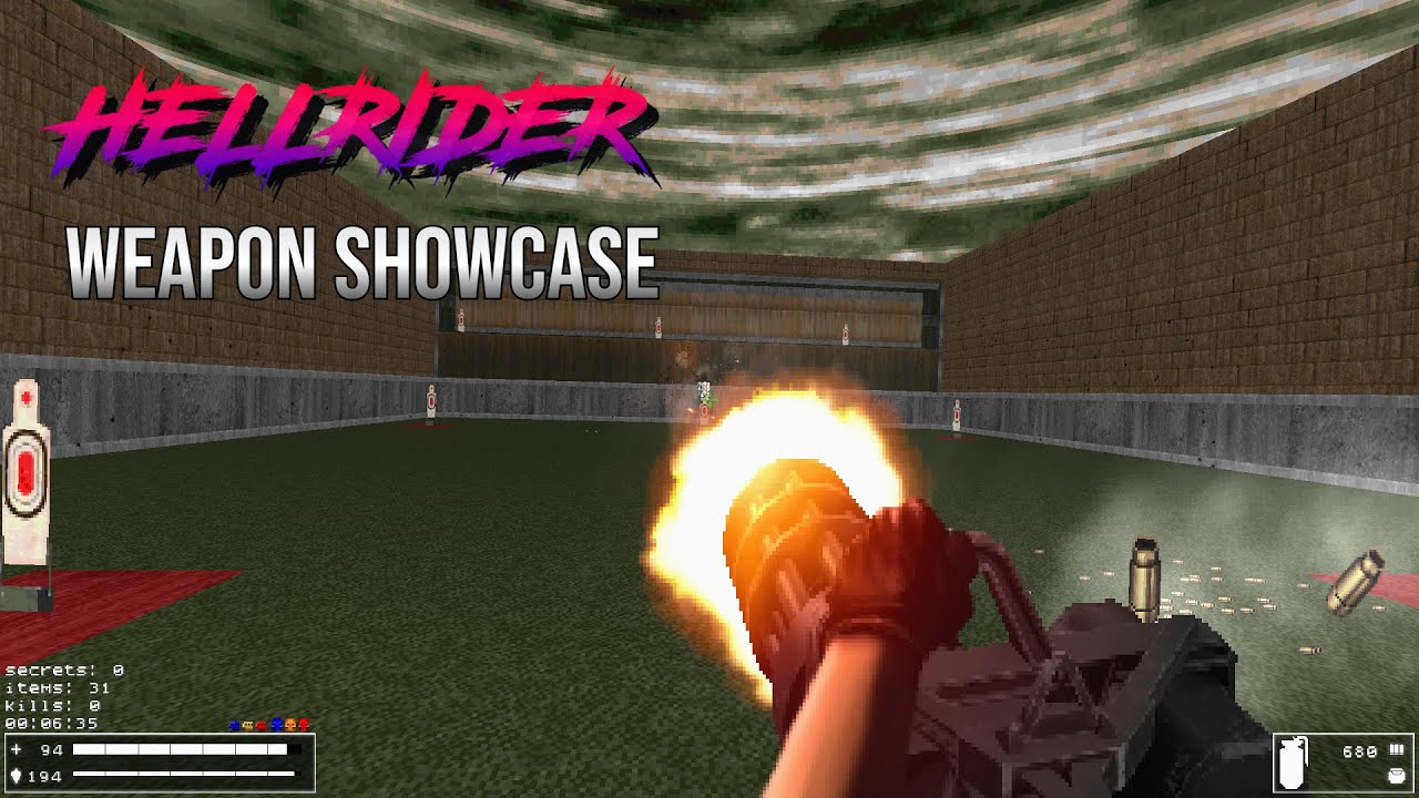 Doom mod weapon showcase: Hellrider v0.9c - YouTube