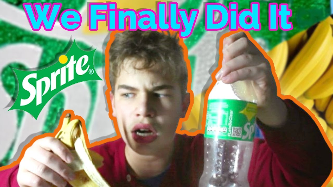 I Completed The Banana Sprite Challenge l Super Loud BURPS! - YouTube