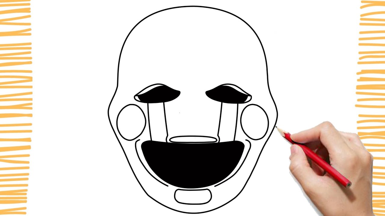 COMO DESENHAR A PUPPET DO FNAF ( PASSO A PASSO ) - YouTube