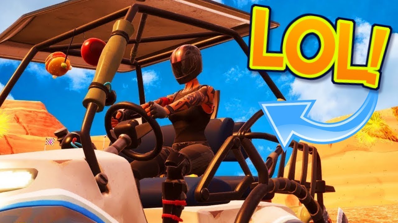 BEST FORTNITE GOLF KART STUNT EVER!! - YouTube