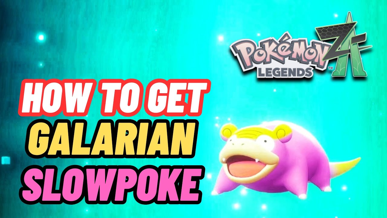 How to Get Galarian Slowpoke - Pokemon Legends ZA - YouTube