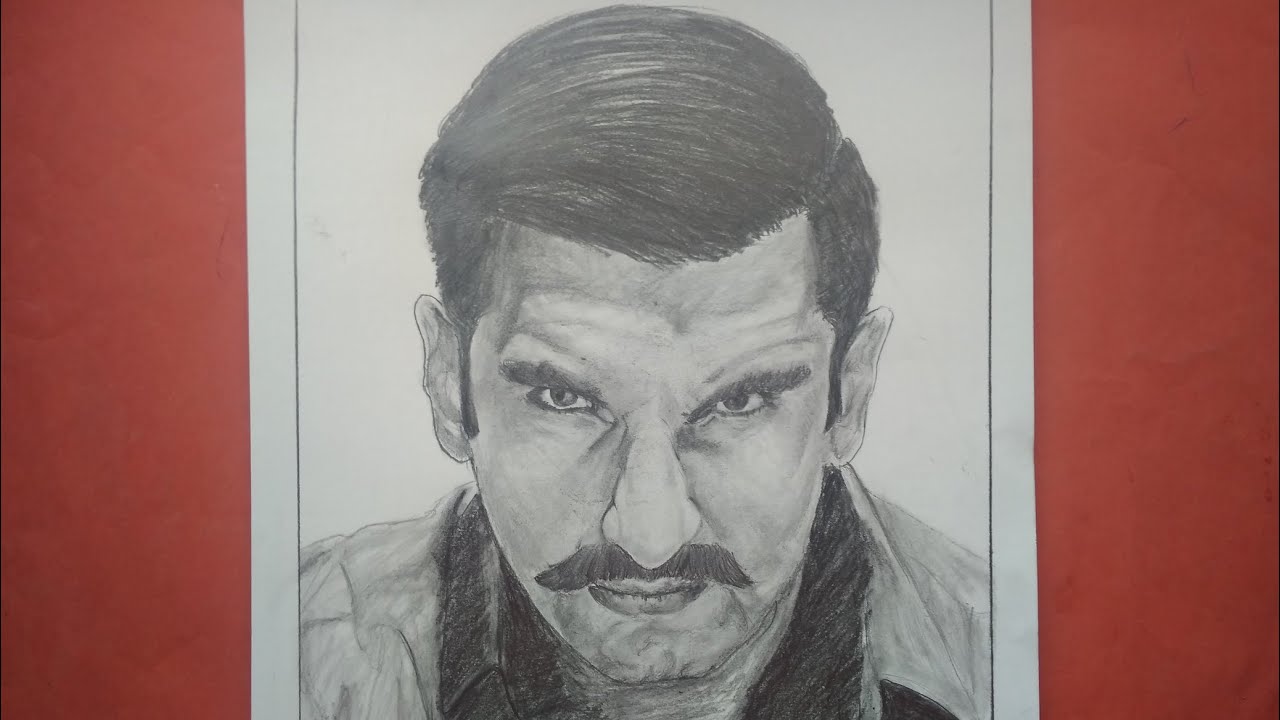 Drawing of Ranveer Singh - From SIMMBA Movie (2018) - YouTube
