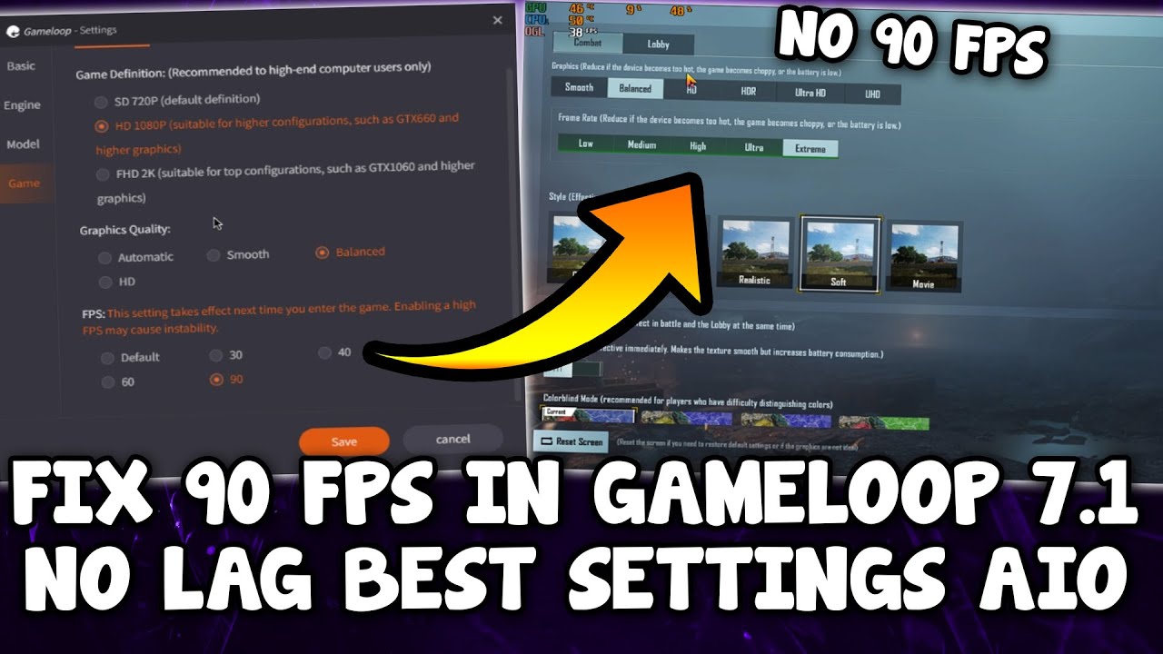 FIX AND GET 90 FPS IN GAMELOOP ABOVE EXTREME | Gameloop 7.1, AIO ...