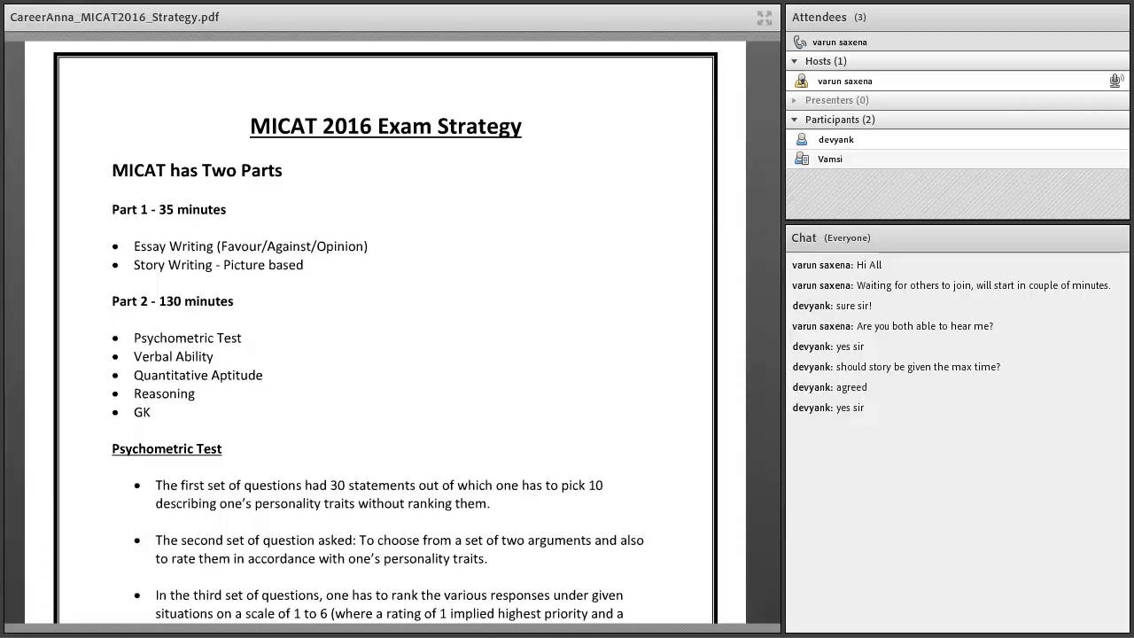 MICAT Exam Strategy and Important Topics | Psychometric | Creative ...