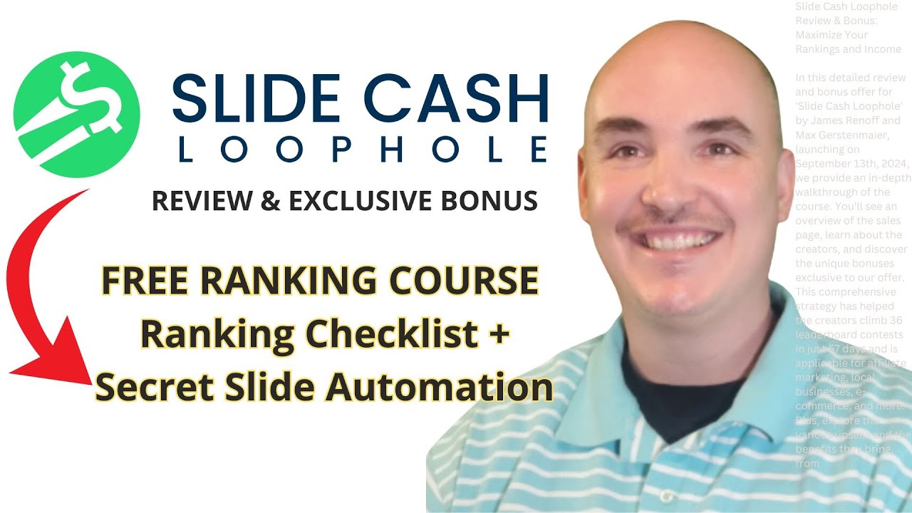 Slide Cash Loophole Review Bonus - SLIDECASHLOOPHOLE WALKTHROUGH Course ...