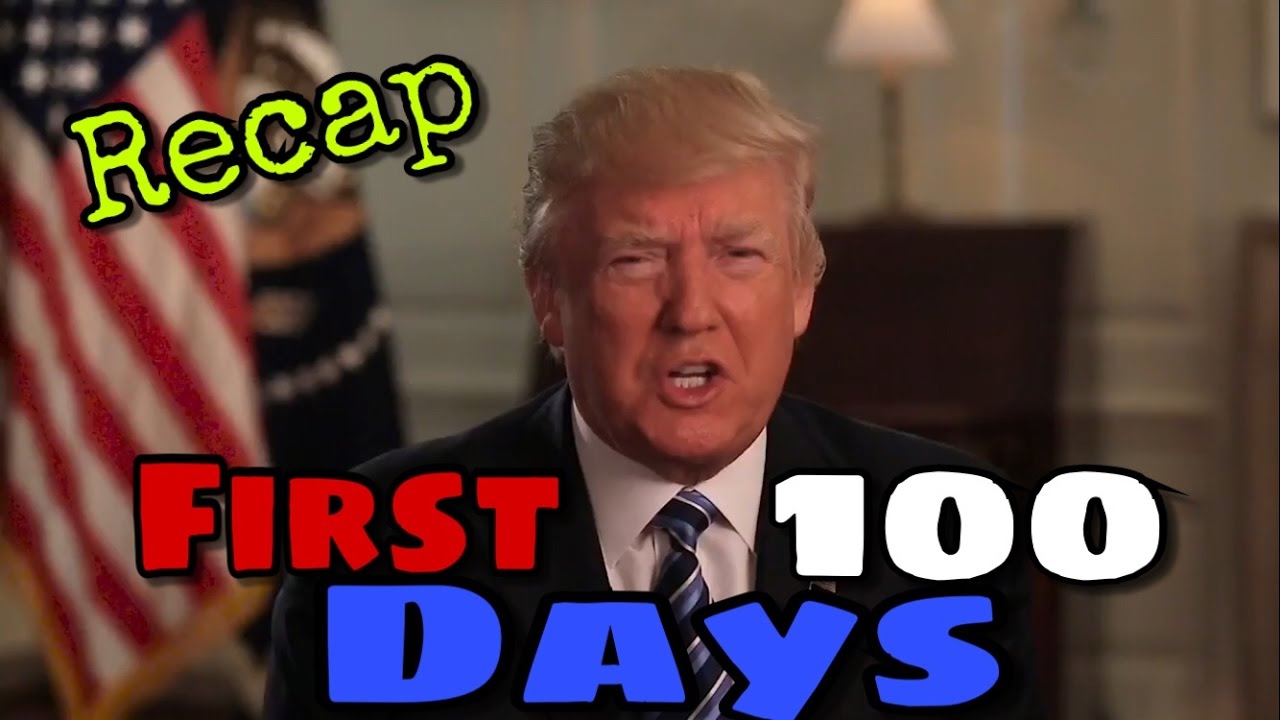 President Donald Trump weekly address to the nation 4-28-17. First 100 ...