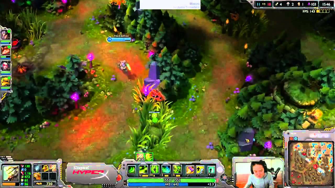 TheOddOne Plays Master Yi vs WildTurtle Fiora Jungle - League of ...