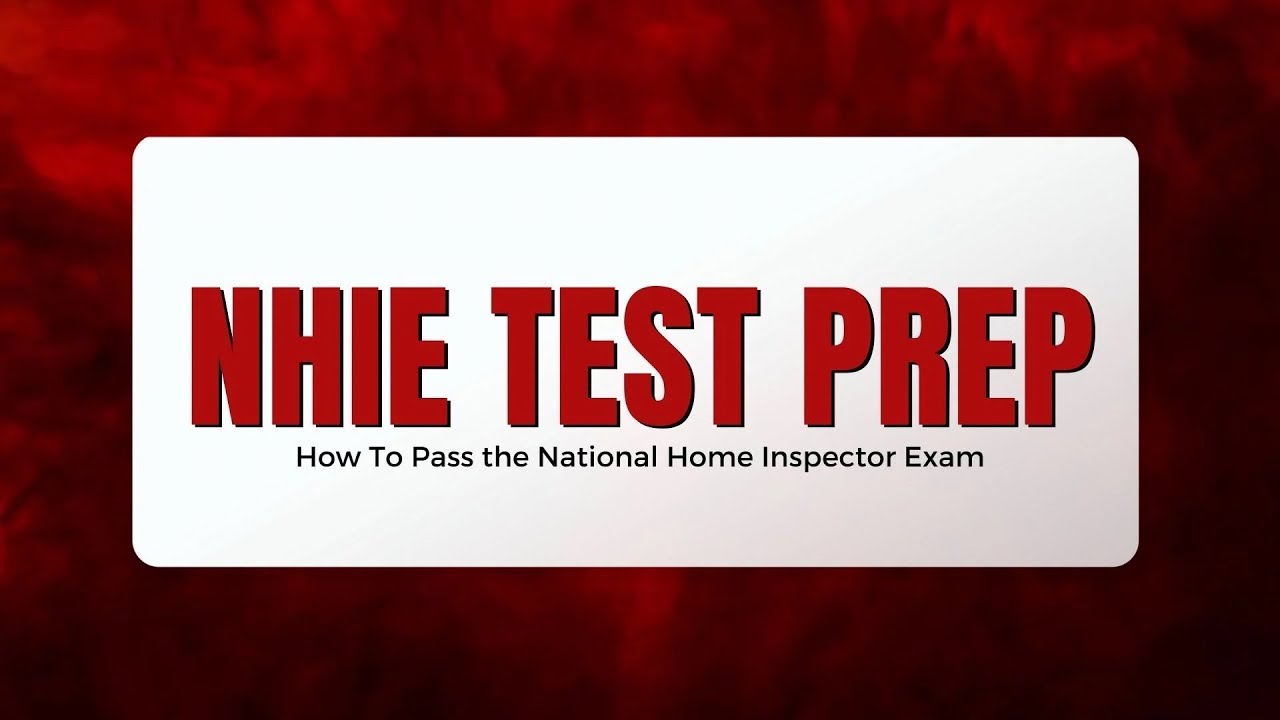 How To Pass the Home Inspector Exam - YouTube