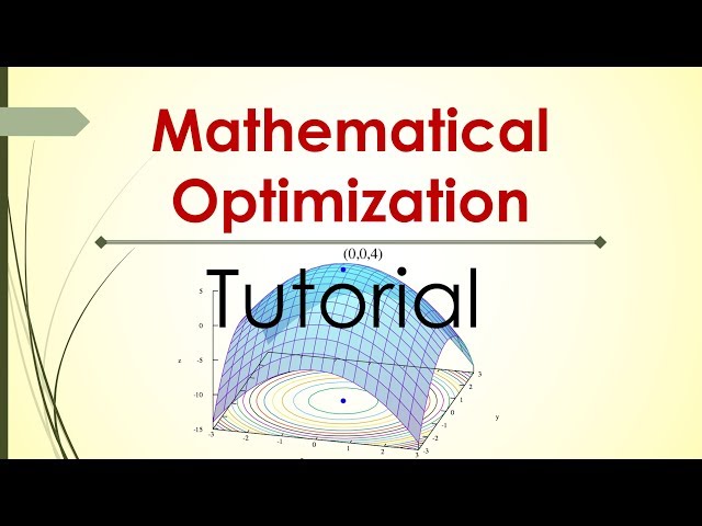Mathematical Optimization