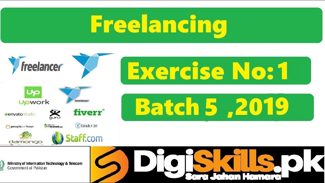 Digiskills - Freelancing Exercise 1 Solution Batch 05 | Hands-on Exercise No.1 || Batch 5 - YouTube