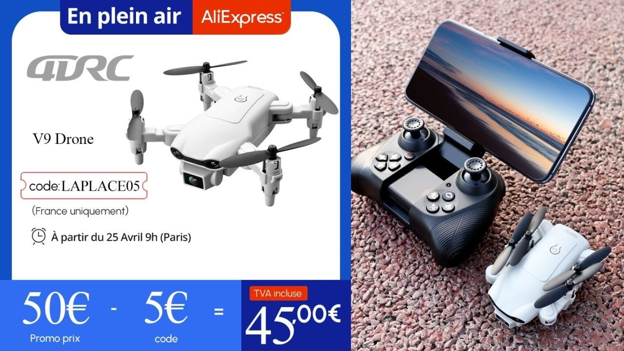 4DRC V9 New Mini Drone 4K 1080P HD Camera WiFi Fpv Air Pressure - YouTube