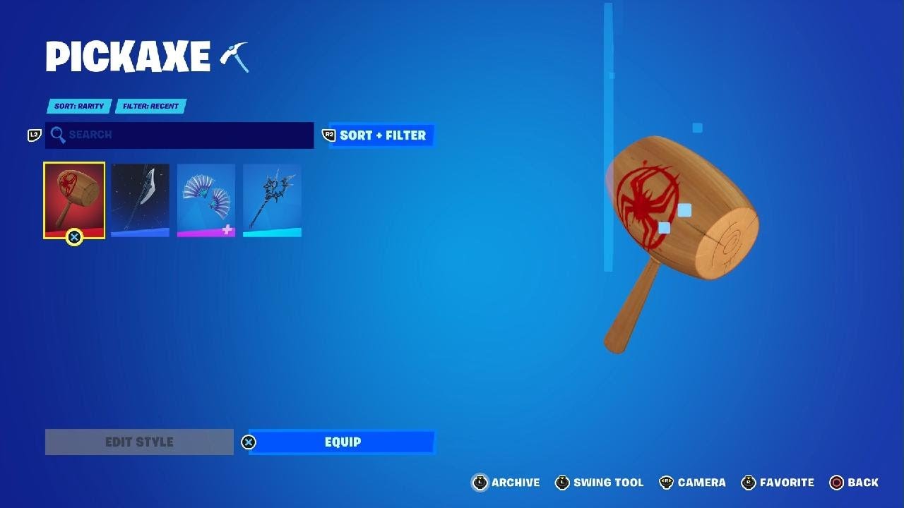 Spiderham mallet pickaxe|Fortnite - YouTube