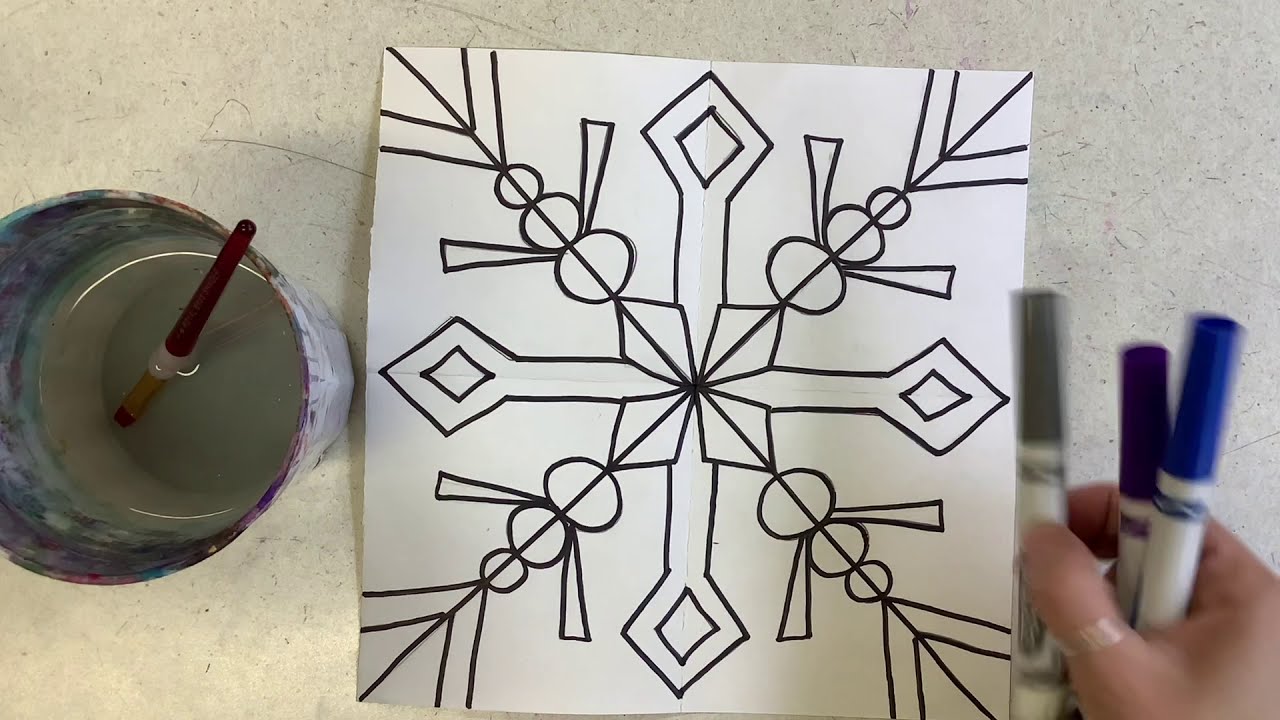 Symmetrical Snowflake - YouTube