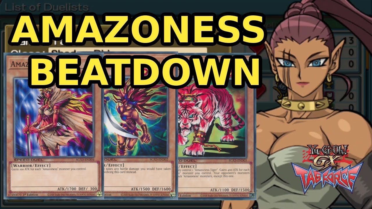 Yugioh GX Tag Force 1 : Tania / Amazoness Deck - YouTube