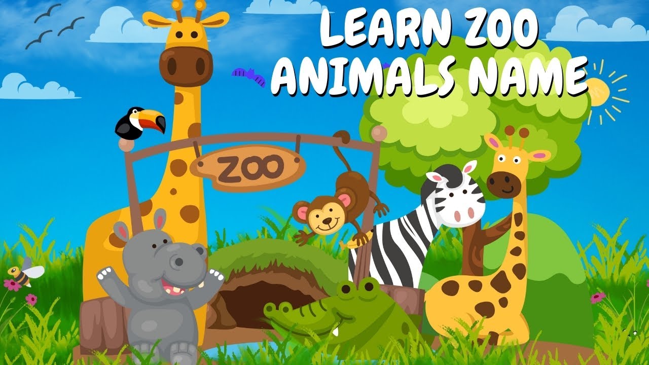 Learn Zoo Animals names Zoo Fun for Kids! #EducationalVideo #viral # ...