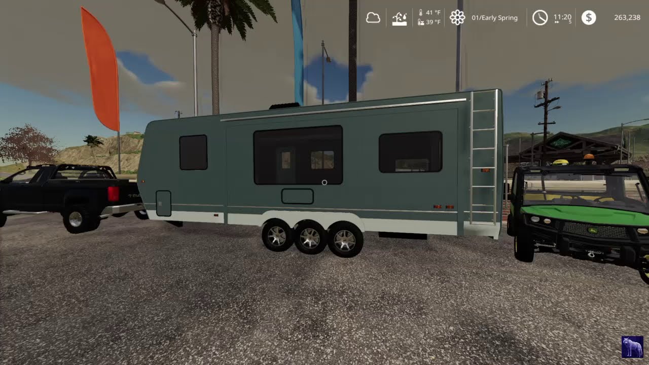 Fs19 Tri-Axle Toy Hauler - YouTube